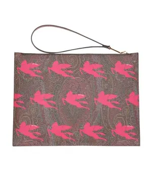Etro Pegasus Paisley-print Clutch Bag - Multicolor