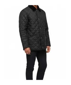 Burberry Quilted Long-sleeve Jacket With Classic Collar