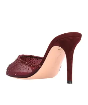 GIANVITO ROSSI Rania Heeled Sandals - Red