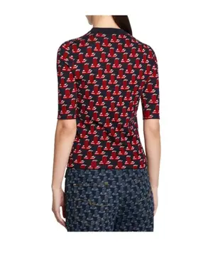 LANVIN 3d Jl" Detail Knit Top