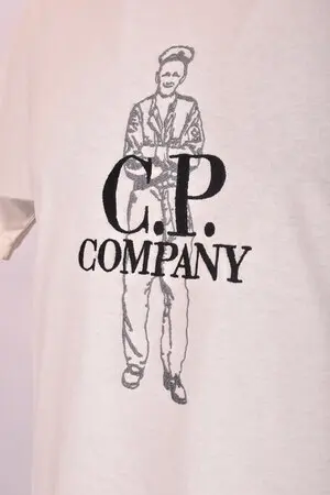 C.P. COMPANY Graphic Printed Crewneck T-shirt