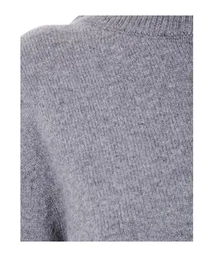 RÓHE Deconstructed Two-way Sweater With Open Back - Medium Grey