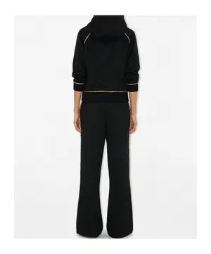 Burberry Zip-up Drawstring Hoodie With Equestrian Knight Design