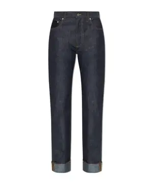 Bottega Veneta Turn-up Hem Straight Leg Jeans