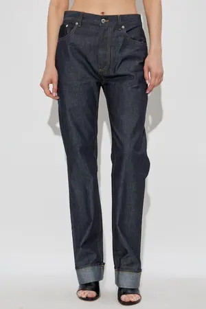 Bottega Veneta Turn-up Hem Straight Leg Jeans