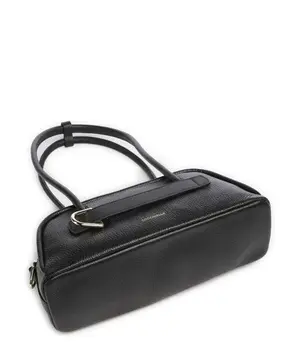 COCCINELLE Logo-lettering Zipped Shoulder Bag - Black