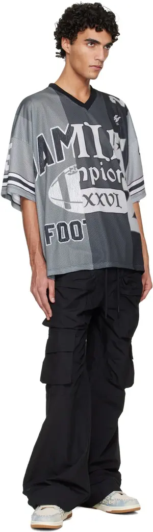 Amiri Mesh Crewneck T-shirt - Gray