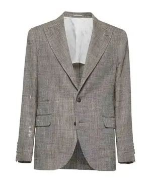 Brunello Cucinelli Chevron Blazer