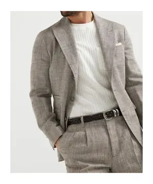 Brunello Cucinelli Chevron Blazer