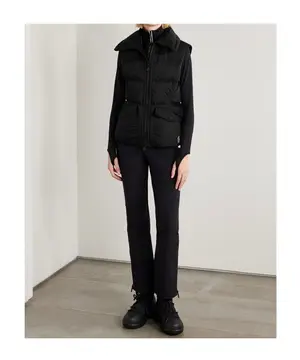 Moncler Hallaine Zip-up Gilet - Black
