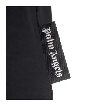 Palm Angels Pa Monogram Embroidered Crewneck T-shirt - Black