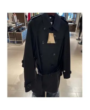 Burberry Double-breasted Trench Coat - Black