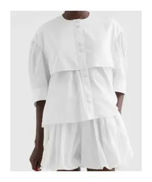 JIL SANDER Cotton Poplin Shirt - White