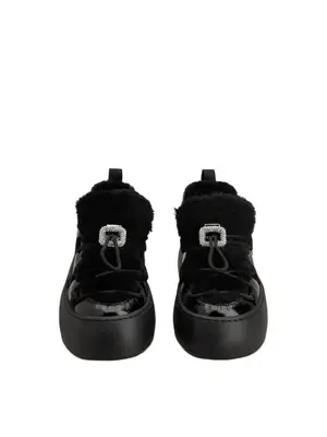 ROGER VIVIER Viv' Up Sneakers With Crystal Buckle