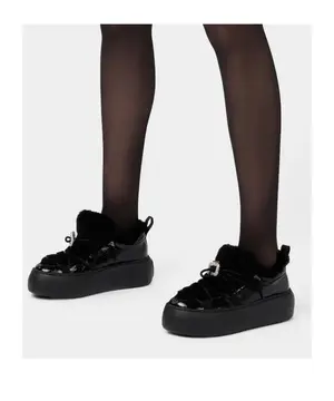 ROGER VIVIER Viv' Up Sneakers With Crystal Buckle