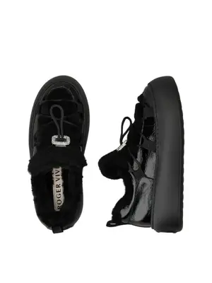 ROGER VIVIER Viv' Up Sneakers With Crystal Buckle