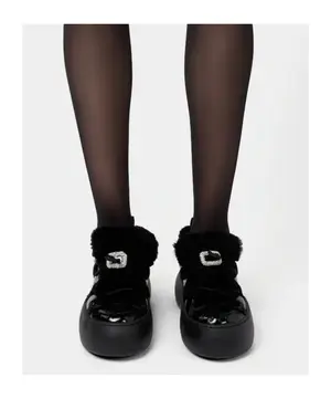 ROGER VIVIER Viv' Up Sneakers With Crystal Buckle