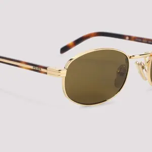 Prada Oval Frame Sunglasses - Green