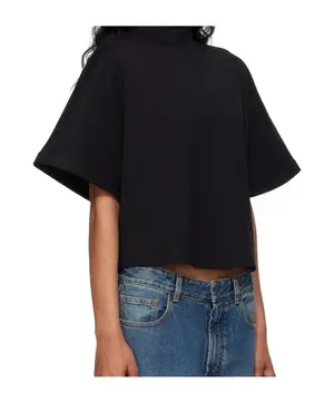 Alaïa Ribbed High Neck T-shirt