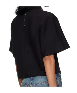 Alaïa Ribbed High Neck T-shirt