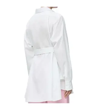 Loewe Belted Blouse With Anagram Embroidery