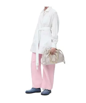 Loewe Belted Blouse With Anagram Embroidery
