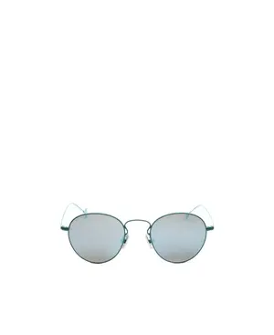 EYEPETIZER Round Frame Logo Sunglasses