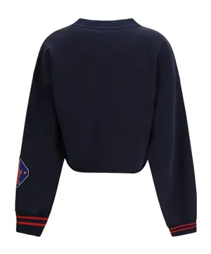 Off-White Royal Patch Crop Sweatshirt - Black