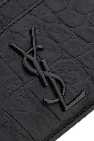 Saint Laurent Logo Plaque Cardholder