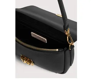 COCCINELLE C-me Lock Medium Shoulder Bag - Black