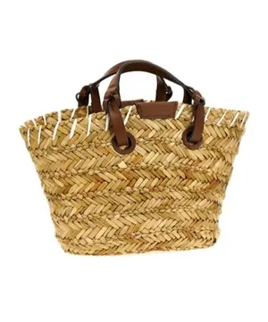 ANYA HINDMARCH Small Woven Basket Bag With Eye Applique