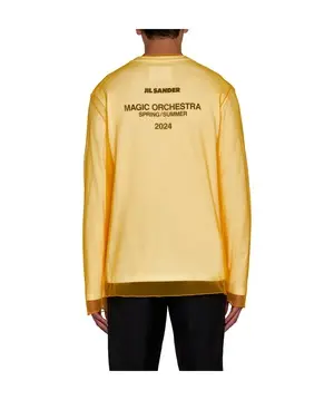 JIL SANDER Logo Printed Long-sleeved T-shirt