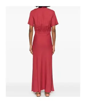 Brunello Cucinelli Drawstring Waist Maxi Dress