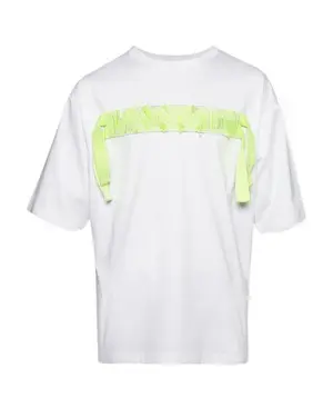 LANVIN Crazy Curb Lace Logo T-shirt - White