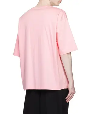 LANVIN Crazy Curb Lace Logo T-shirt - White