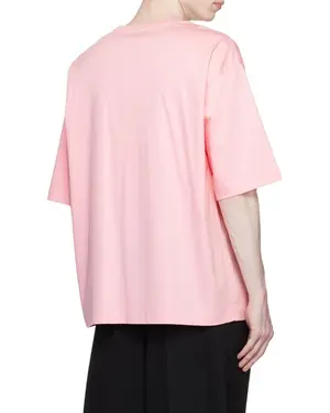 LANVIN Crazy Curb Lace Logo T-shirt - White