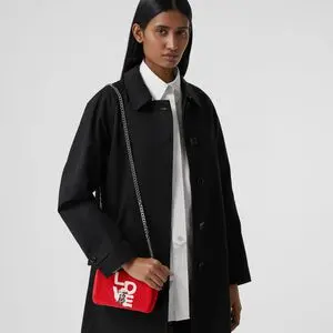 Burberry Mini Lola Love-motif Towelling Bag