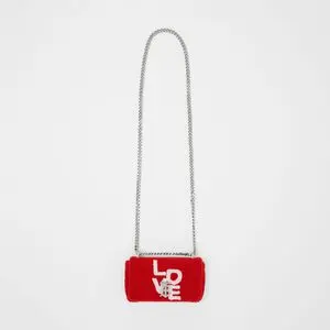 Burberry Mini Lola Love-motif Towelling Bag