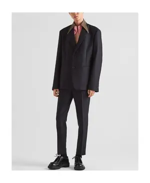 Prada Single-breasted Jacket With Detachable Collar