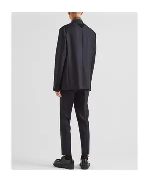 Prada Single-breasted Jacket With Detachable Collar