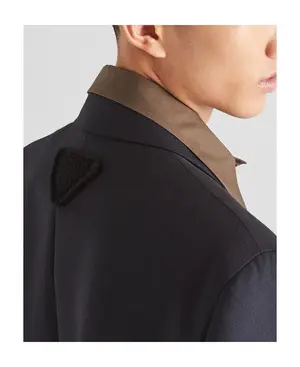 Prada Single-breasted Jacket With Detachable Collar