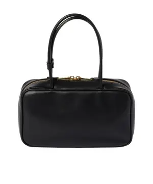 Miu Miu Beau Leather Top Handle Bag - Black