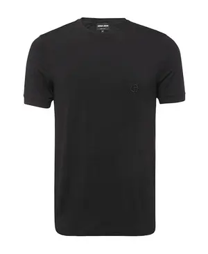 Giorgio Armani Logo Embroidered Crewneck T-shirt
