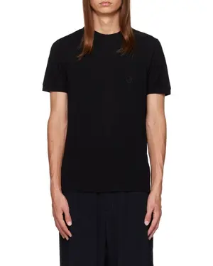 Giorgio Armani Logo Embroidered Crewneck T-shirt