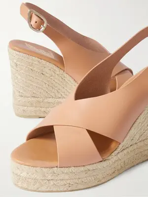 ANCIENT GREEK SANDALS Maria Leather Espadrille Wedge Sandals