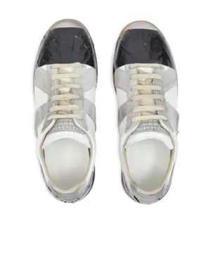 MAISON MARGIELA Panelled Lace-up Sneakers - Multicolor