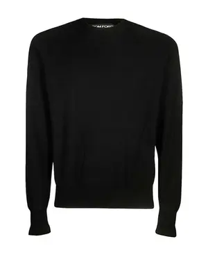 TOM FORD Round-neck Knitted Pullover - Black