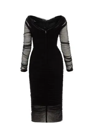 Dolce & Gabbana Ruched Midi Dress