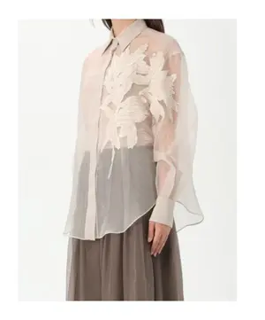 Brunello Cucinelli Floral Embellished Long-sleeve Shirt