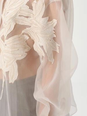 Brunello Cucinelli Floral Embellished Long-sleeve Shirt